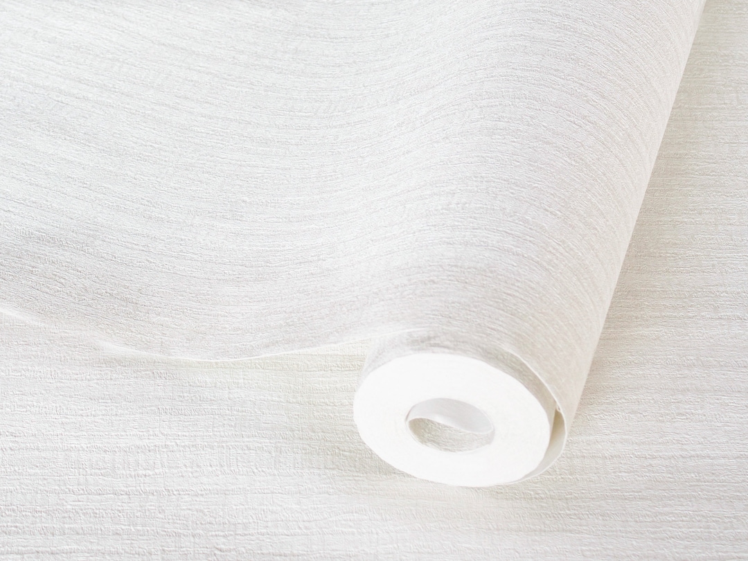 Plain Embossed Wallpaper, 3D Textured Grasscloth Style Wallpaper ...