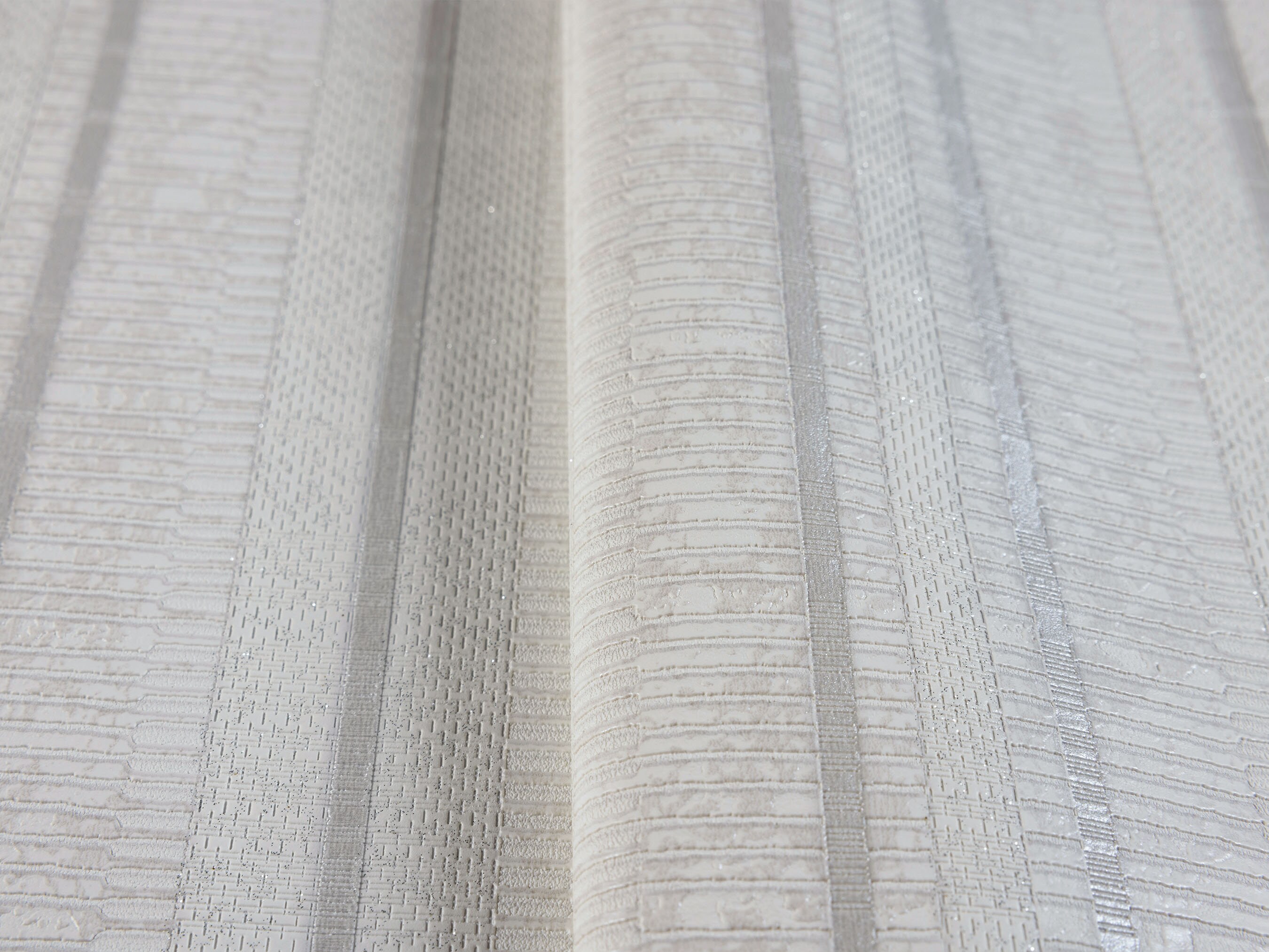 Modern Stripes Cream Wallpaper, 3D Textured Wallpaper, Luxury ...