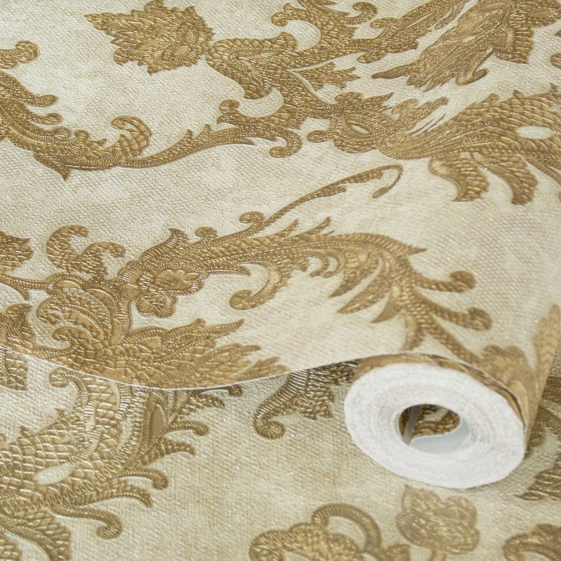 Gold Wallpaper - Etsy