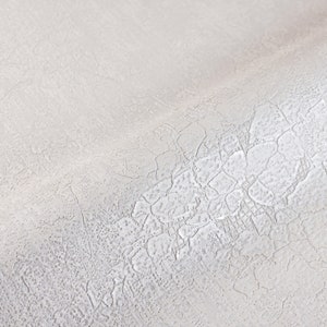 Modern Plaster Texture Ivory Wallpaper, 3D Faux Textured Wallpaper ...