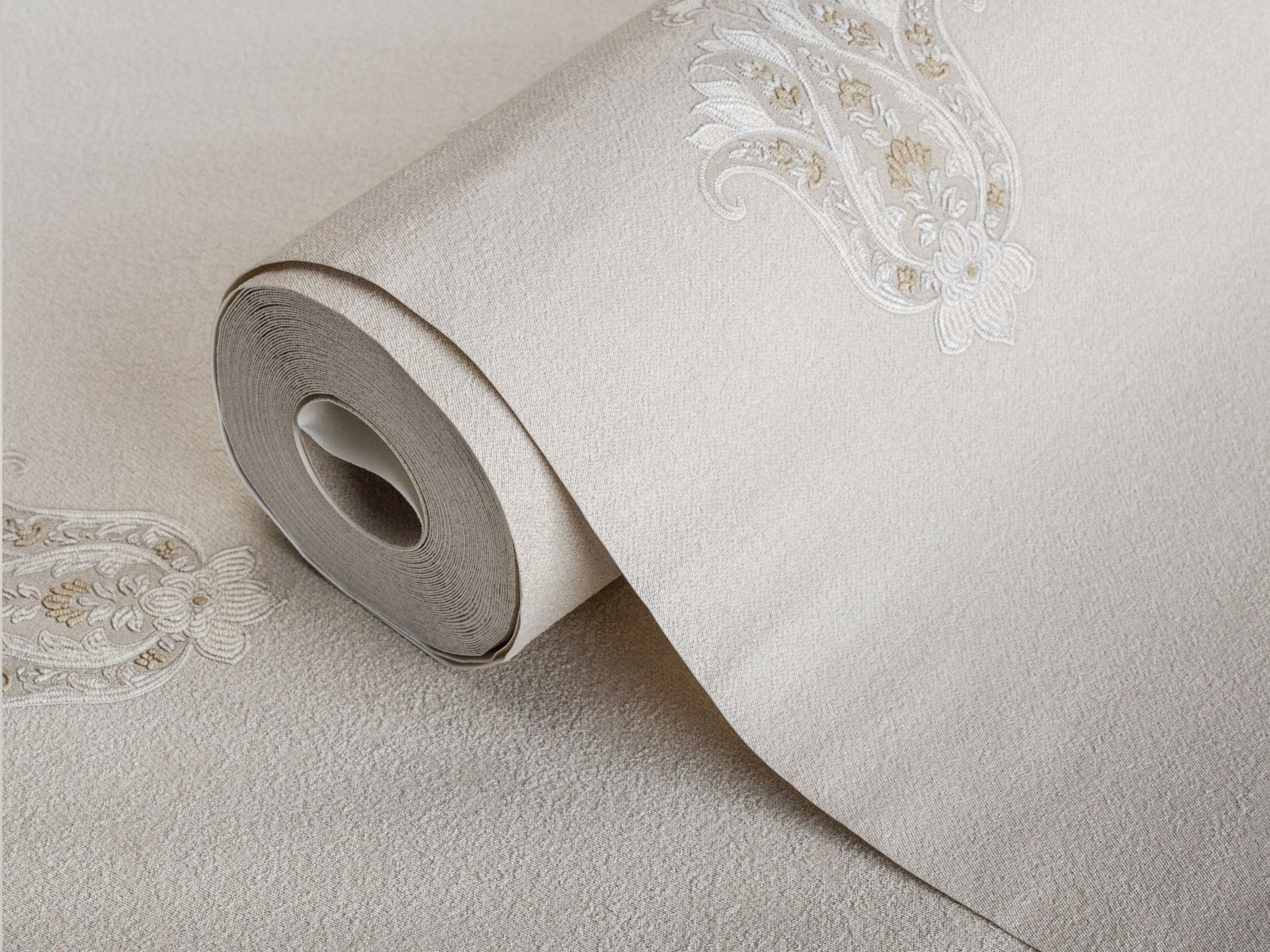 Luxury Swag Damask Stone White Wallpaper 3D Textured - Etsy