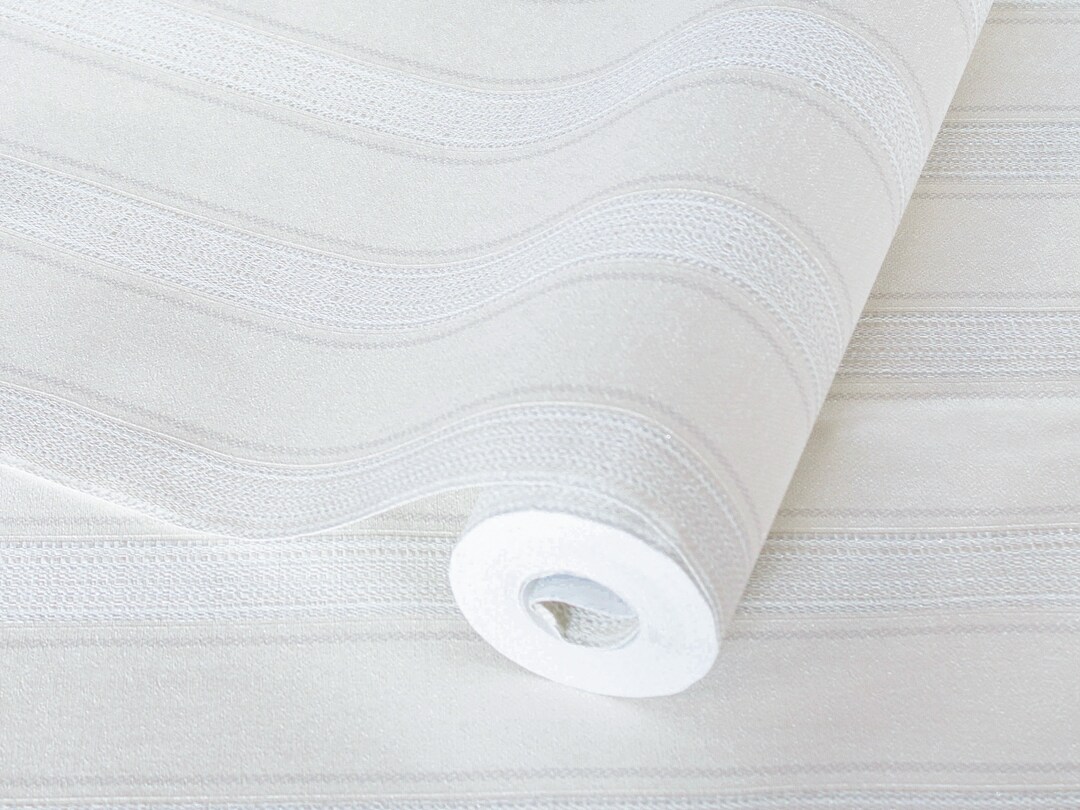 Modern Striped Wallpaper, Textured Wallpaper, Decorative Wallcovering ...
