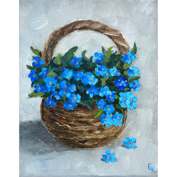 Forget Me Not Art - Etsy