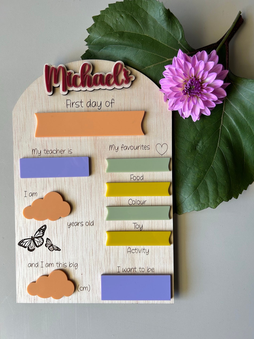 EXPRESS POST OPTION. First Day of School Sign. Back to School Plaque ...