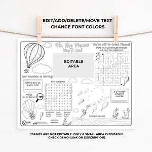 Hot Air Balloon Activity Sheet. Hot Air Balloon Coloring. Hot Air ...