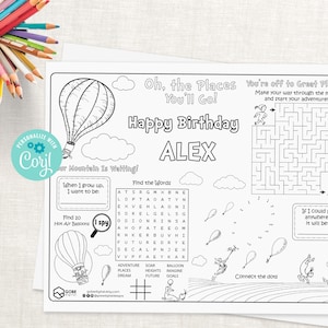 Hot Air Balloon Activity Sheet. Hot Air Balloon Coloring. Hot Air ...