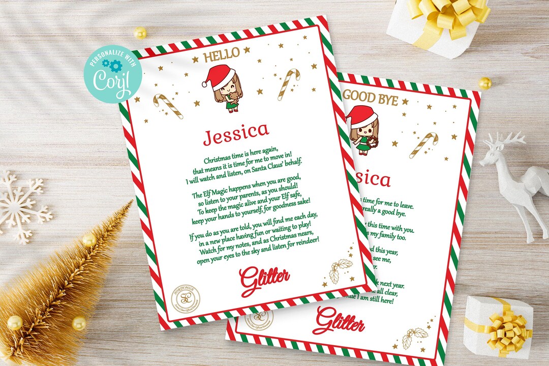 Santa's Official Elf Welcome Letter | Girl Elf Welcome Back | Girl Elf ...