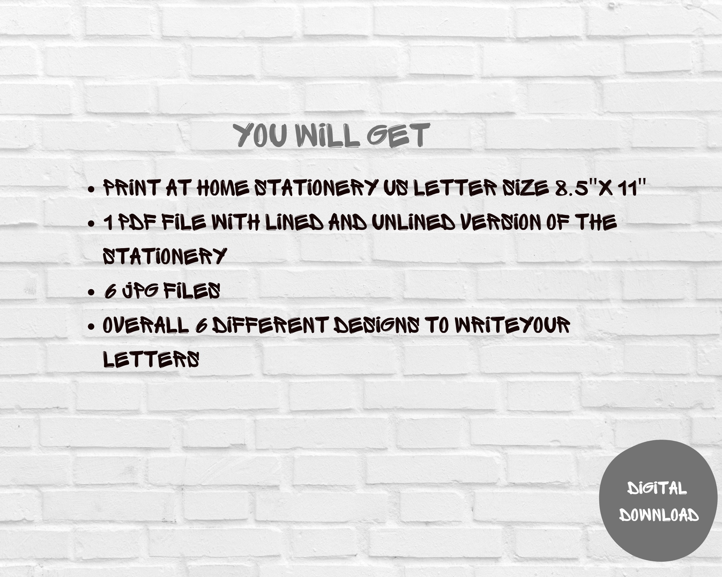 Starry Writing Paper, Graphic Printable Stationery Saving Pack, Stars ...