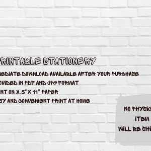 Starry Writing Paper, Graphic Printable Stationery Saving Pack, Stars ...