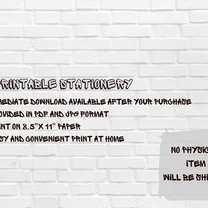 Starry Writing Paper, Boho Printable Stationery Saving Pack, Boho Stars ...