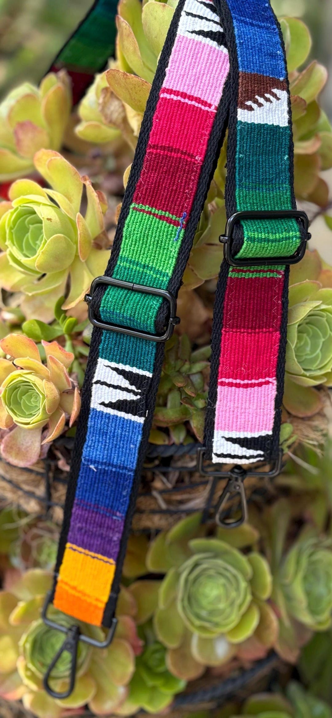 Bag Strap / Belt , 1.5” Wide, Adjustable - Boho- Vintage, Ecuadorian ...