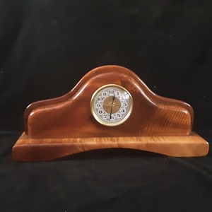Curly Koa Mantle Clock - Etsy