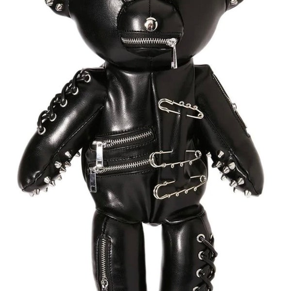 Leather Teddy Bear - Etsy