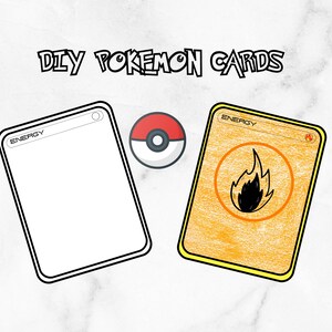 DIY Printable Pokemon Cards, Pokemon Cards to Color, Kid's Activity ...