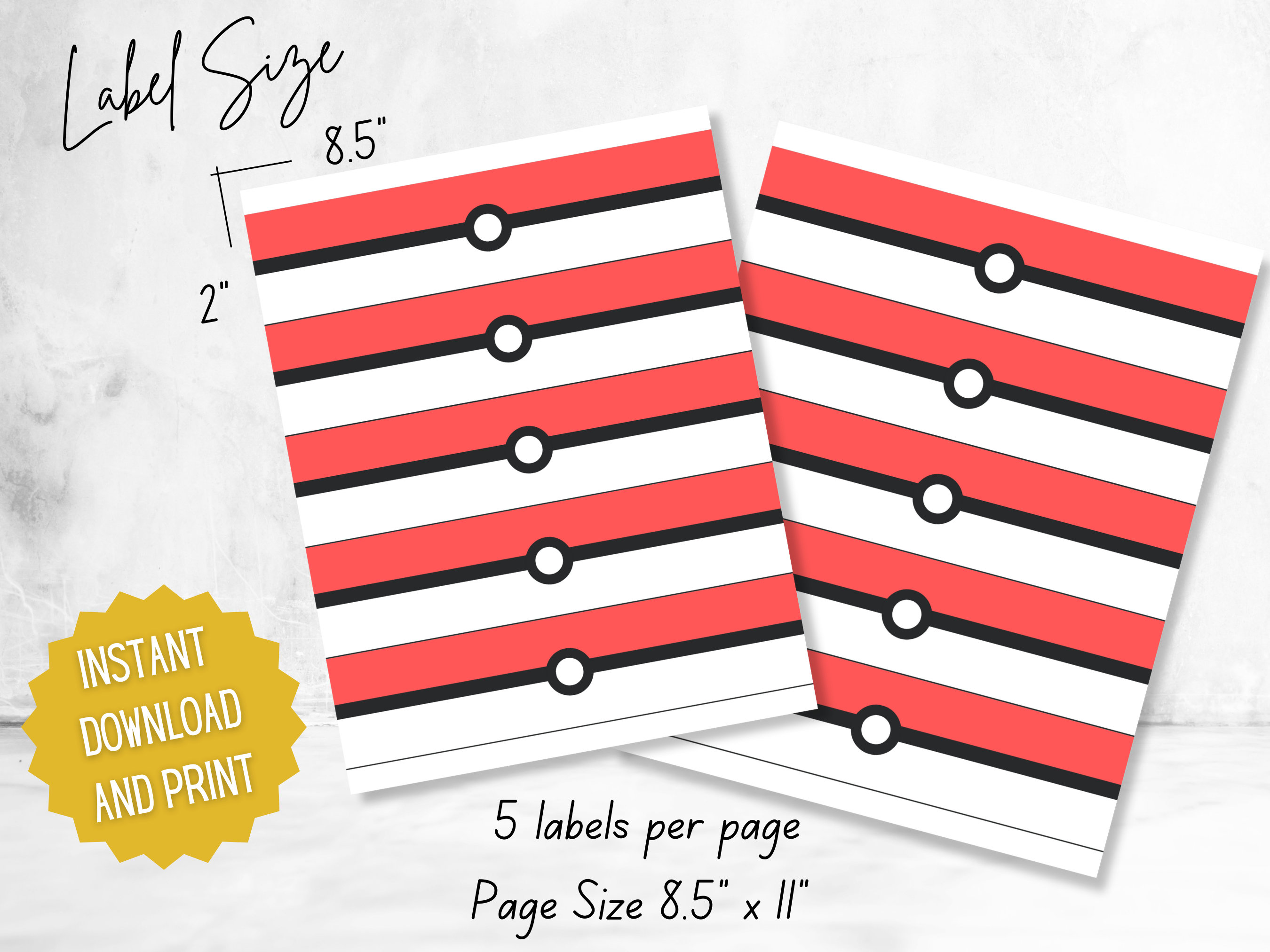 Pokemon Water Bottle Labels, Pokemon Party, Pokemon Birthday, Printable ...