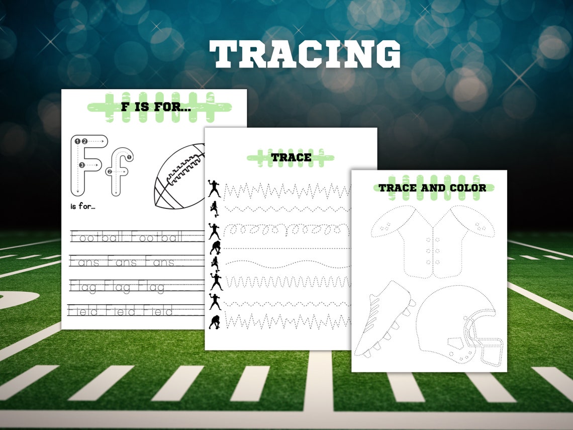 2024 SUPERBOWL KIDS ACTIVITY, Tracing Activity, Coloring Pages, Word ...