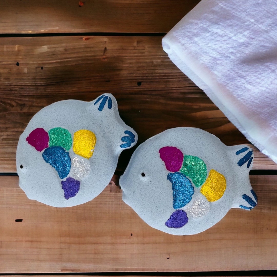 Rainbow Fish Bath Bomb Fish Bath Bomb Organic Bath Bomb - Etsy