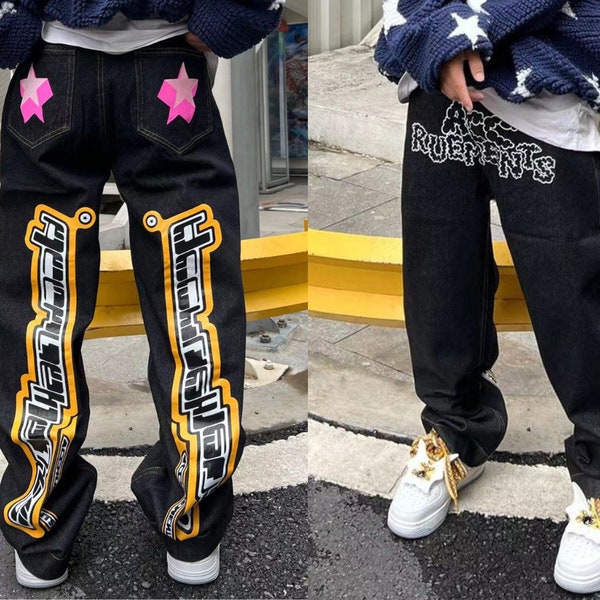 Y2k Star Pants - Etsy