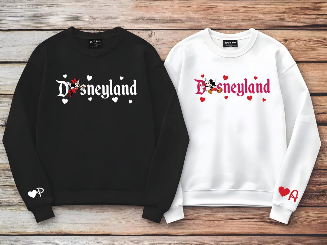 Custom Couple Matching Disney Sweatshirt, Sweethearts Nite, Disney ...