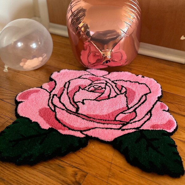 Floral Tufted Rug - Etsy