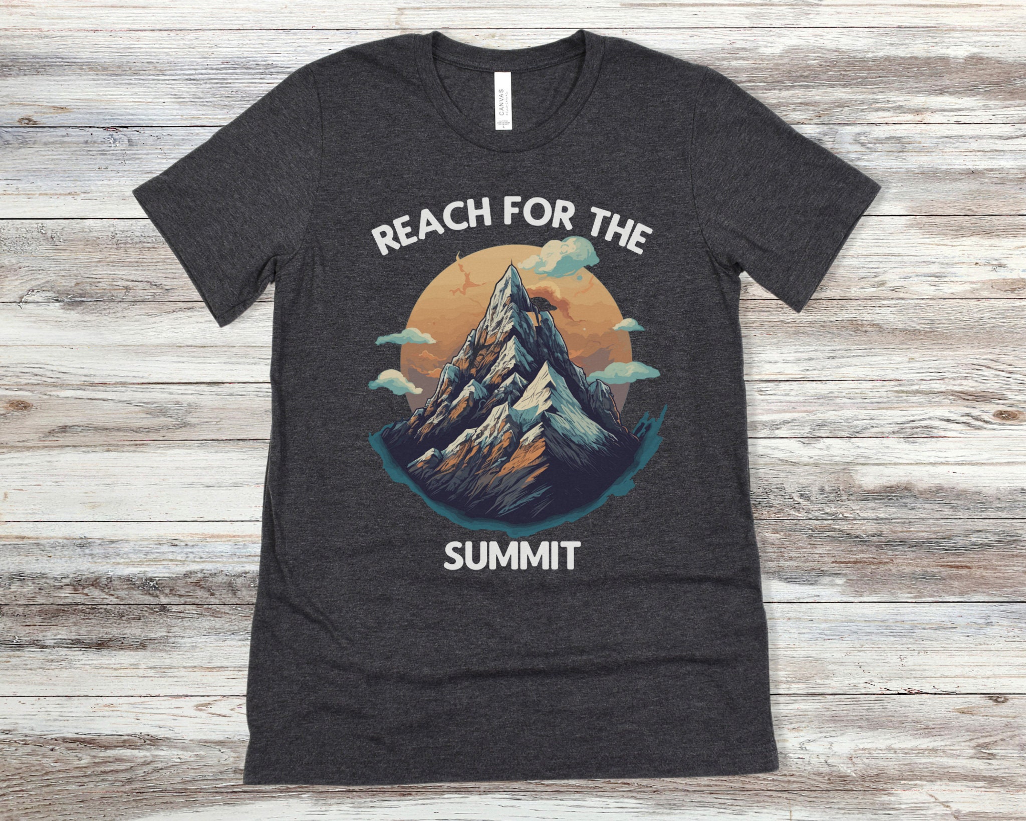 Reach for the Summit T-shirt Vintage Mountain Tee for Outdoor Lovers ...