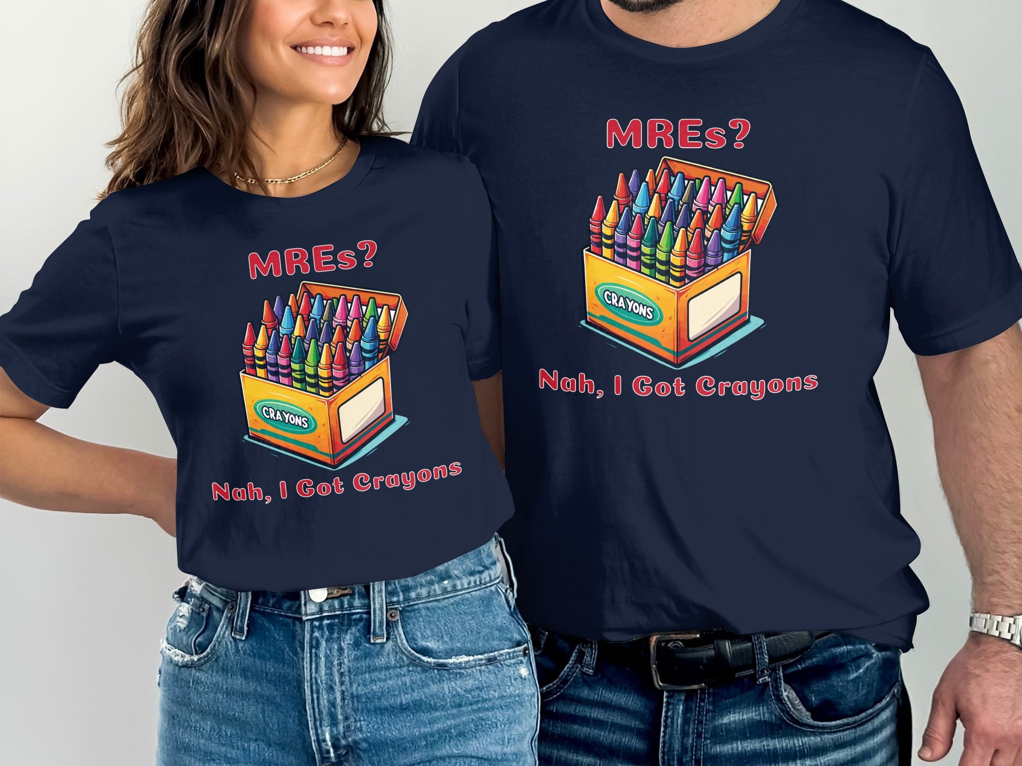 Mres Nah, I Got Crayons Tee, A Playful Salute to USMC Humor, Crayon ...