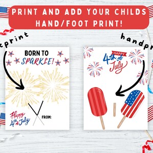 30+ Bundle 4th of July Handprint and Footprint Art, Fourth of July ...