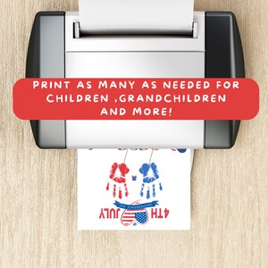 30+ Bundle 4th of July Handprint and Footprint Art, Fourth of July ...
