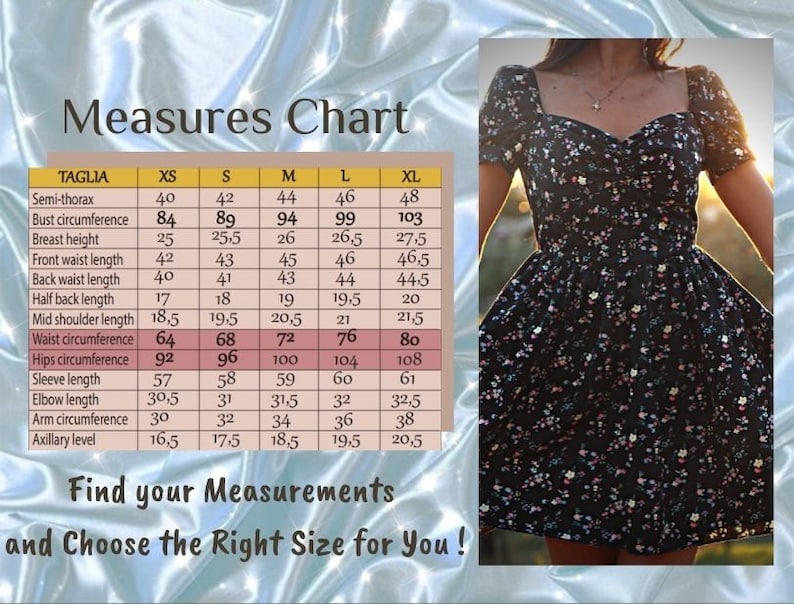 Dress Sewing Pattern Size Range XS-XL Download A4 PDF - Etsy
