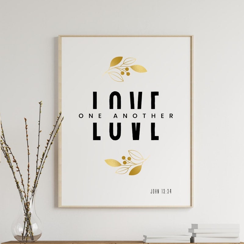 Love One Another Art - Etsy