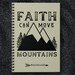 Faith Can Move Mountains Bible Verse Lined Journal Matthew Christian ...