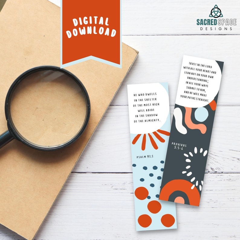 Bible Verse Bookmark for Kids Scripture Bookmark Digital Kids Bible ...