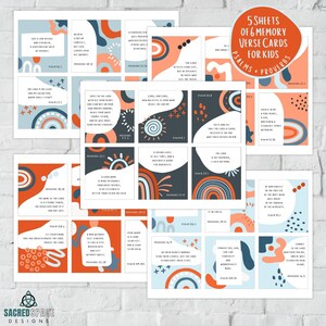 Kids Bible Verse Memory Cards Scripture Affirmation Cards Proverbs ...