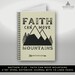 Faith Can Move Mountains Bible Verse Lined Journal Matthew Christian ...