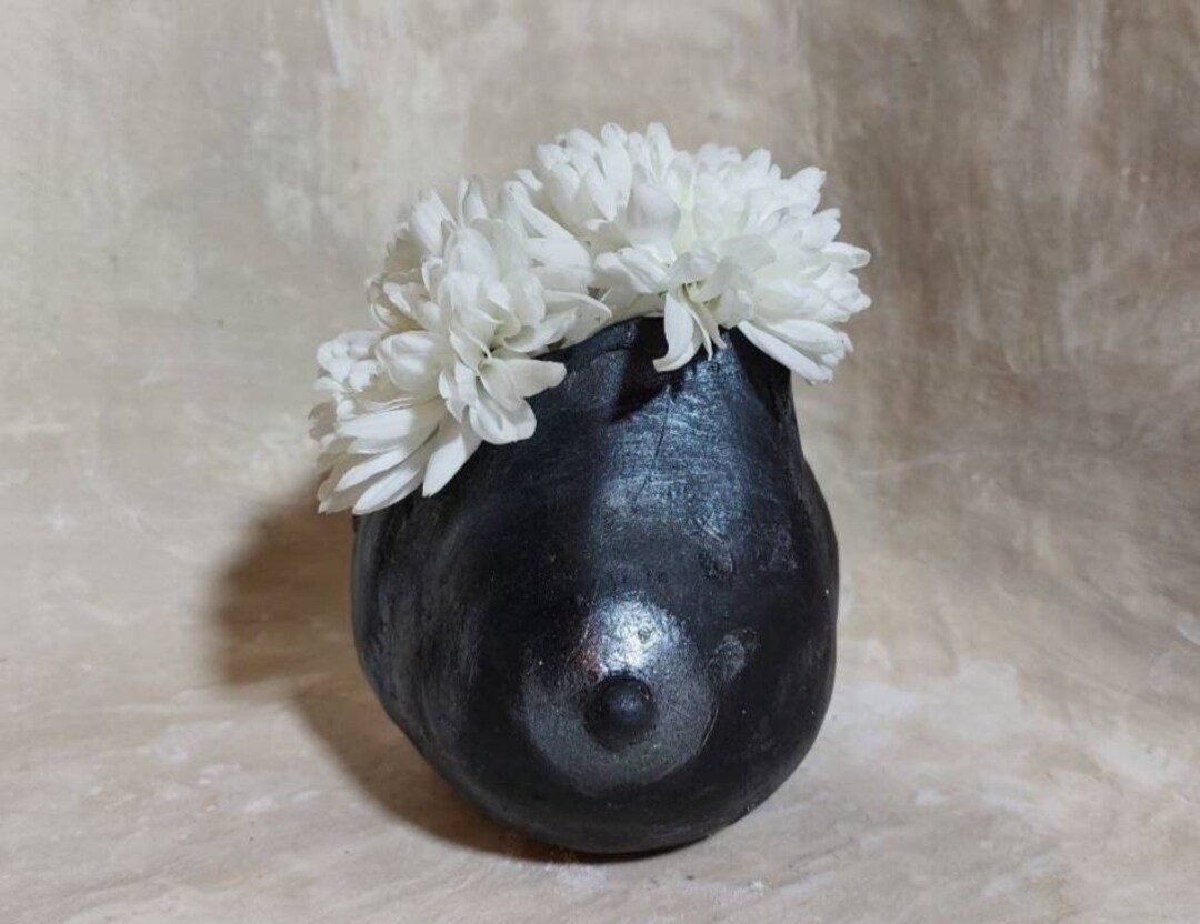 Triple Tits Vase, Tits Sculpture Vase, Unique Design Vase, Handmade ...