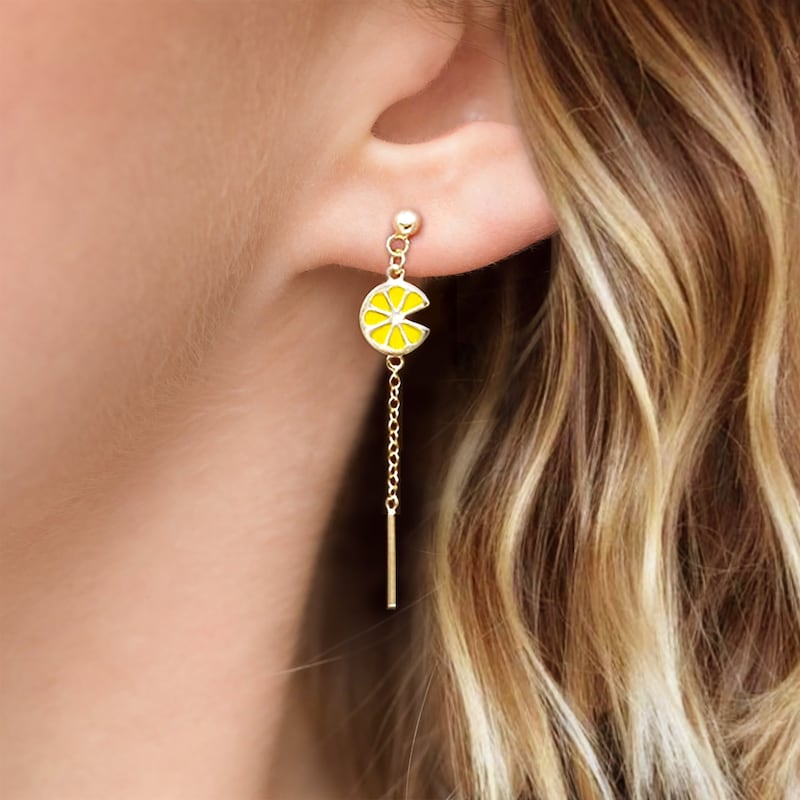 Lemon Slices Earrings - Etsy