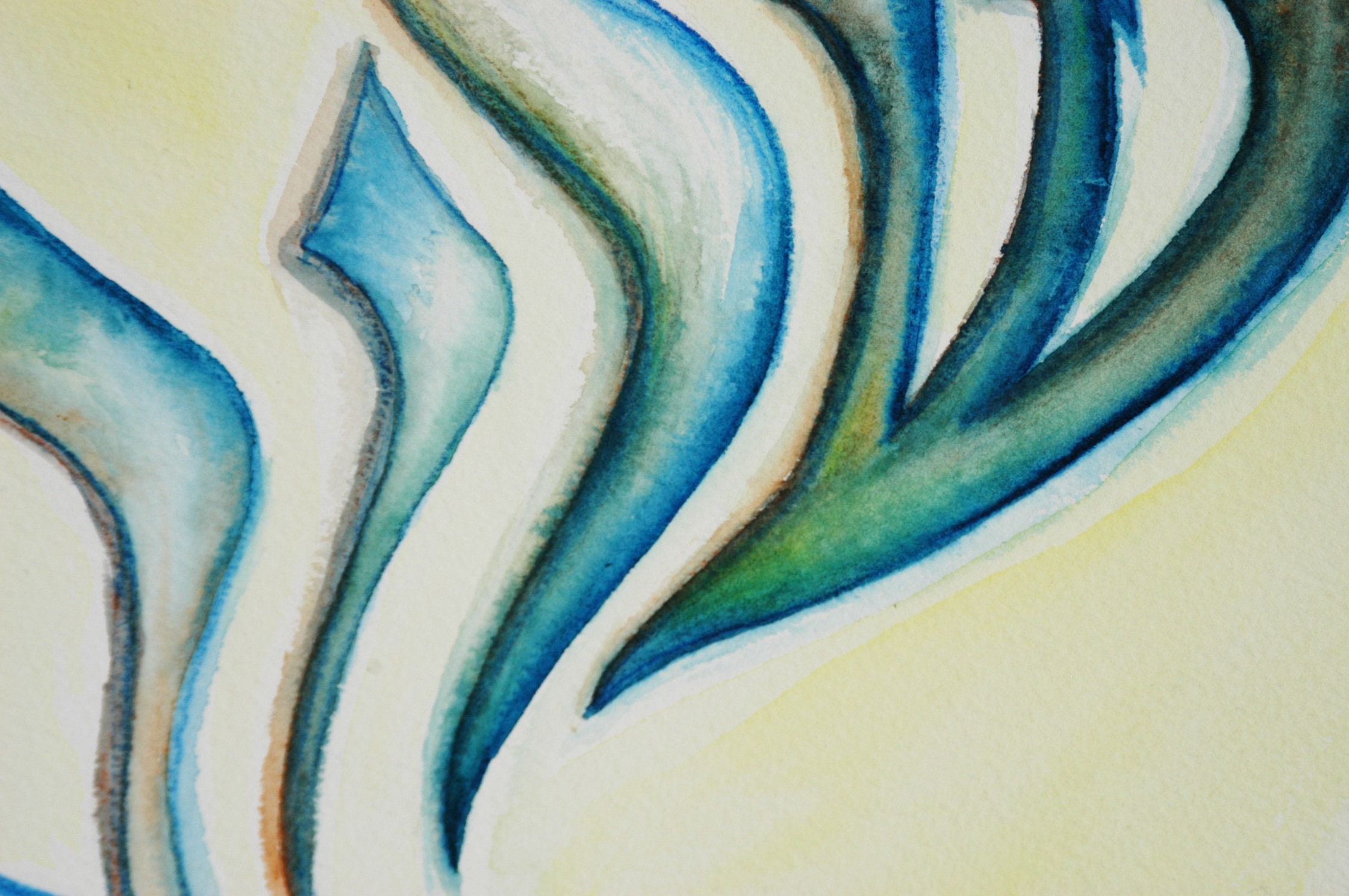 Hebrew Calligraphy in Watercolor Colorful Judaica Painting of shalom ...