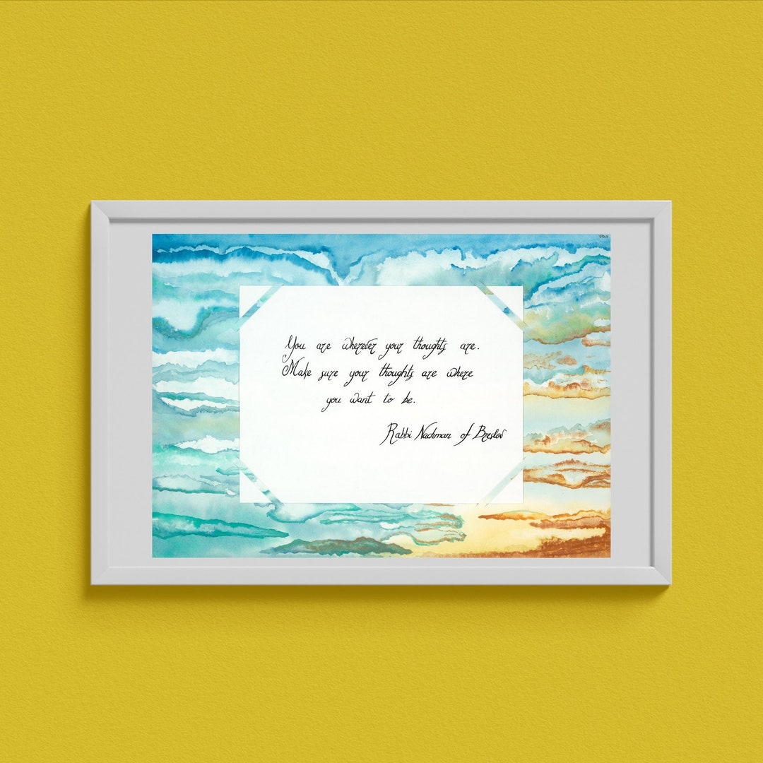 Jewish Quote From Rabbi Nachman of Breslov Jewish Colorful Paintings ...