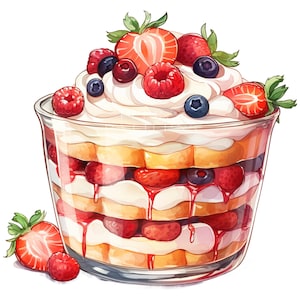Trifle Png Clipart - Etsy