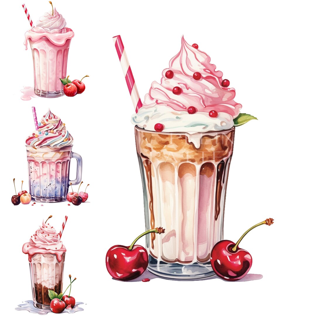 Milkshake Png Clipart - Etsy