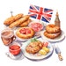 Britain Food Png Clipart - Etsy