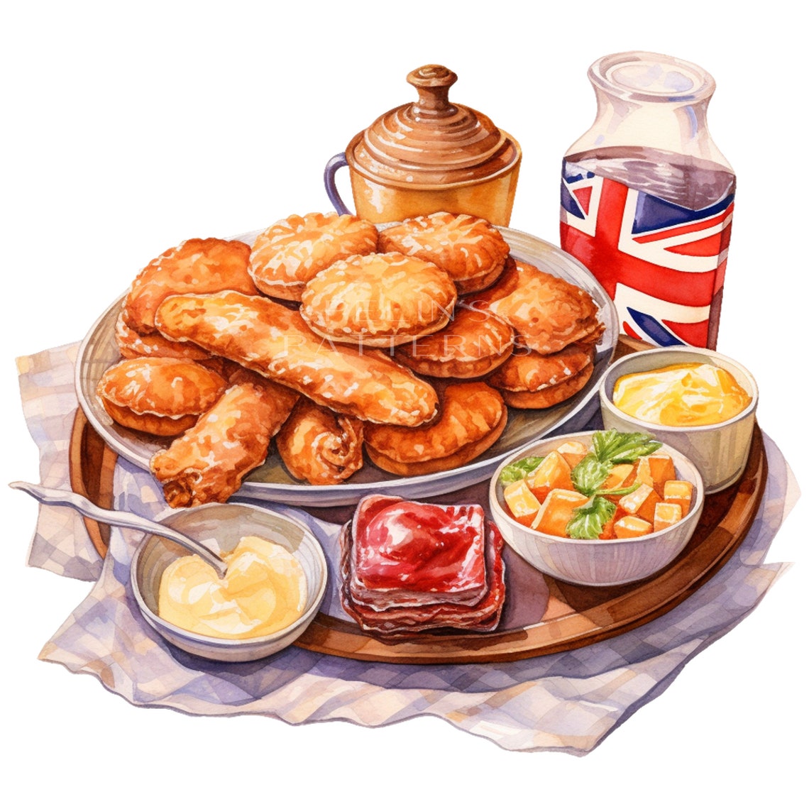 Britain Food Png Clipart - Etsy