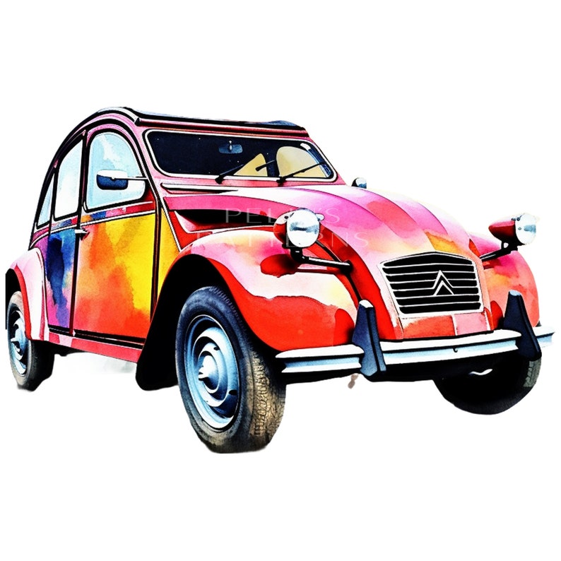 Citroen 2cv Png Clipart - Etsy