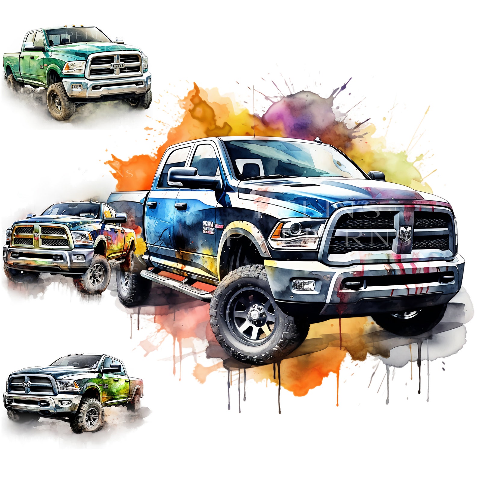 Dodge Ram Clipart PNG - Etsy