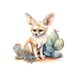 Fennec Fox Clipart PNG - Etsy
