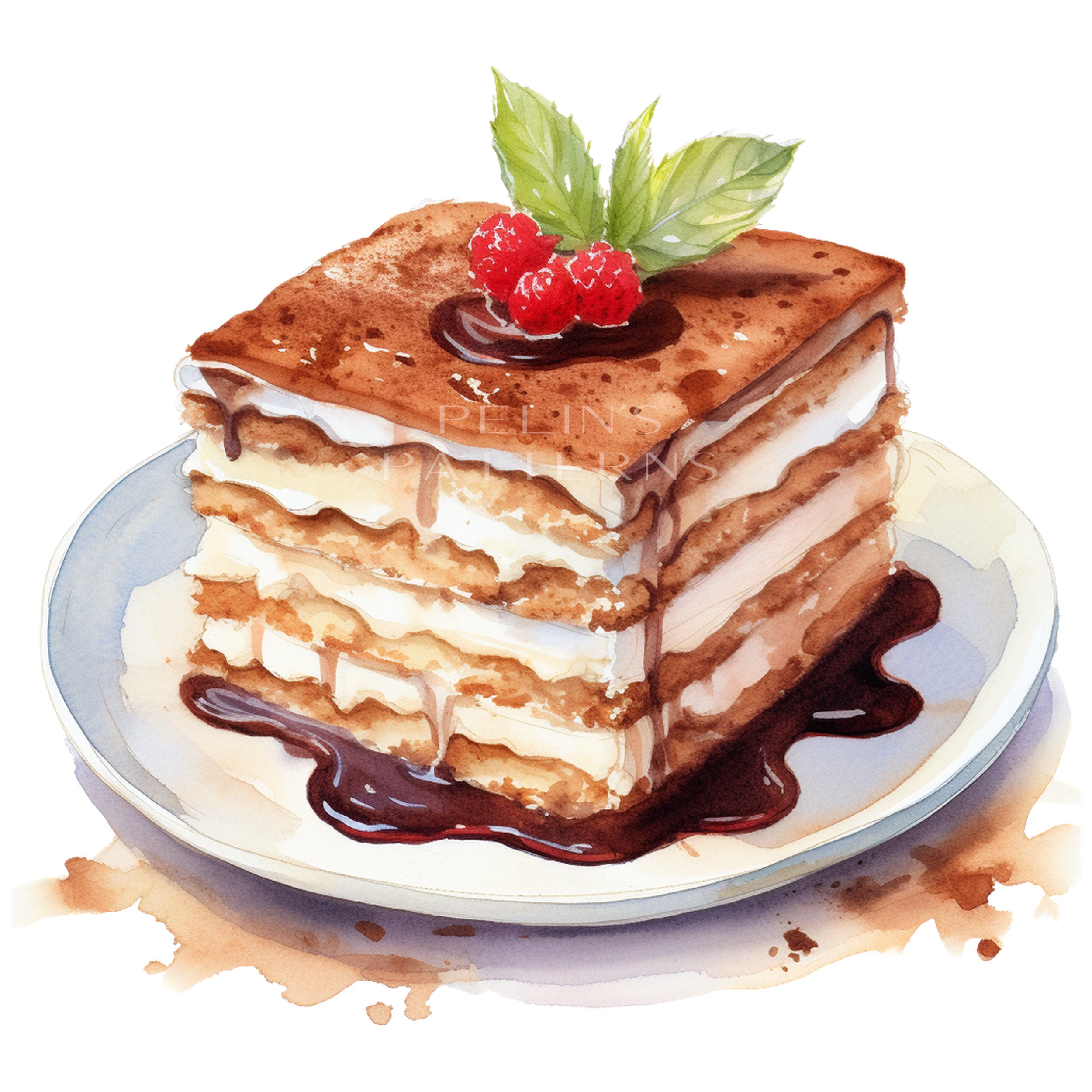 Tiramisu Png Clipart - Etsy