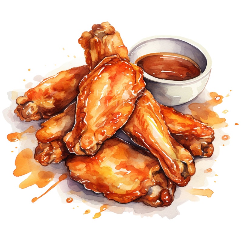Chicken Wings Png Clipart - Etsy
