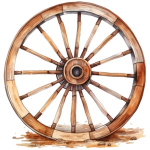 Wagon Wheel Png Clipart - Etsy