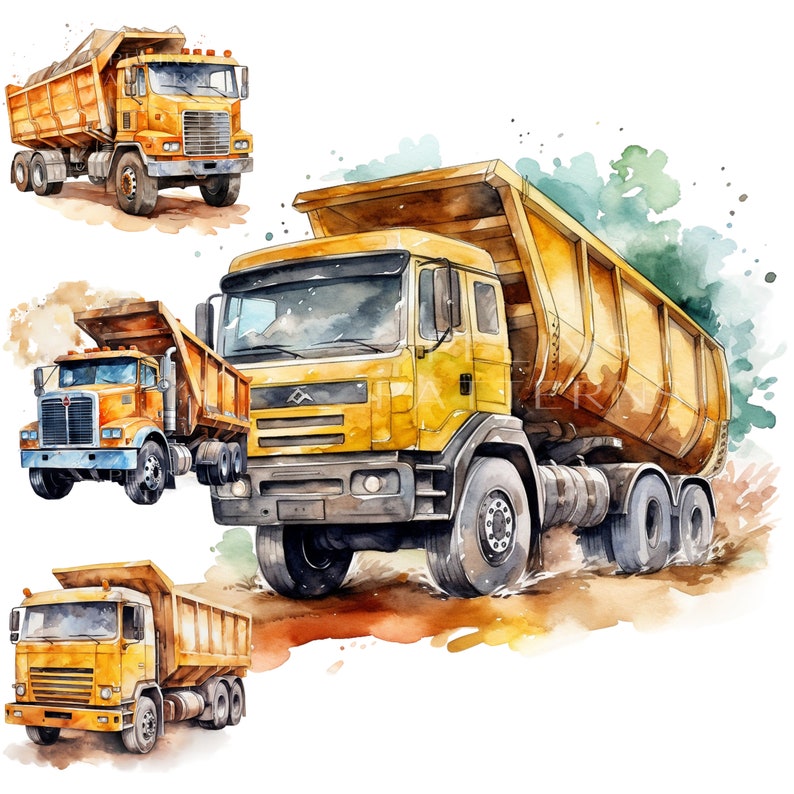 Dump Truck Clipart Png - Etsy