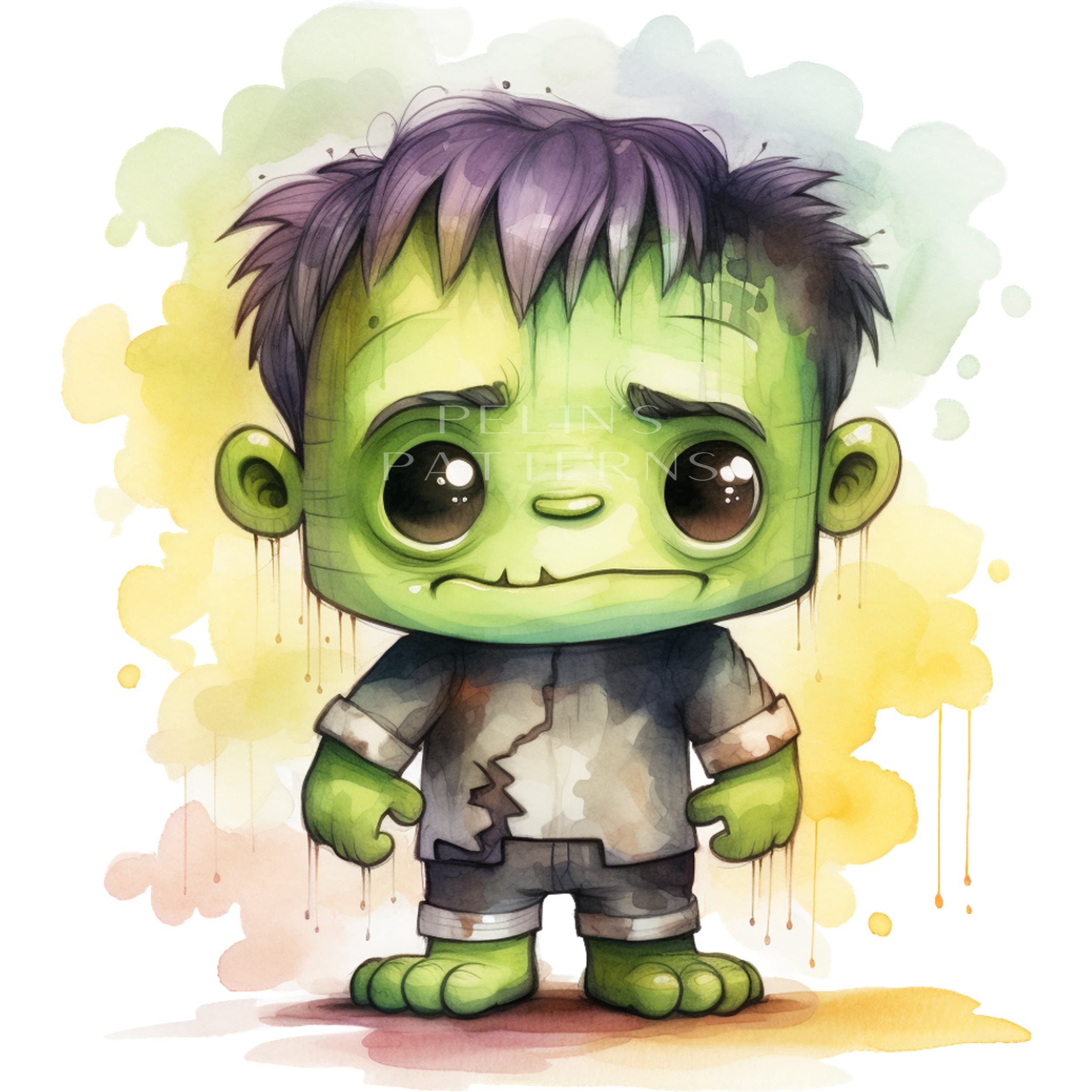 Frankenstein Clipart PNG - Etsy